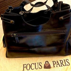 Focus Paris | Bags | Focus Handbag With Optional Strap For Crossbody ...